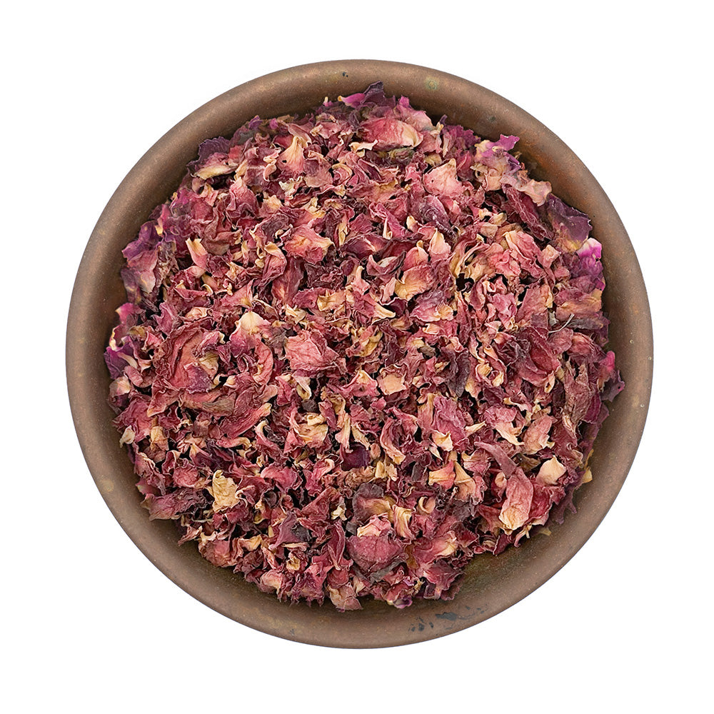 Organic Red Rose Petals | Buy Dried Rose Petals – Mudbrick Herb Cottage