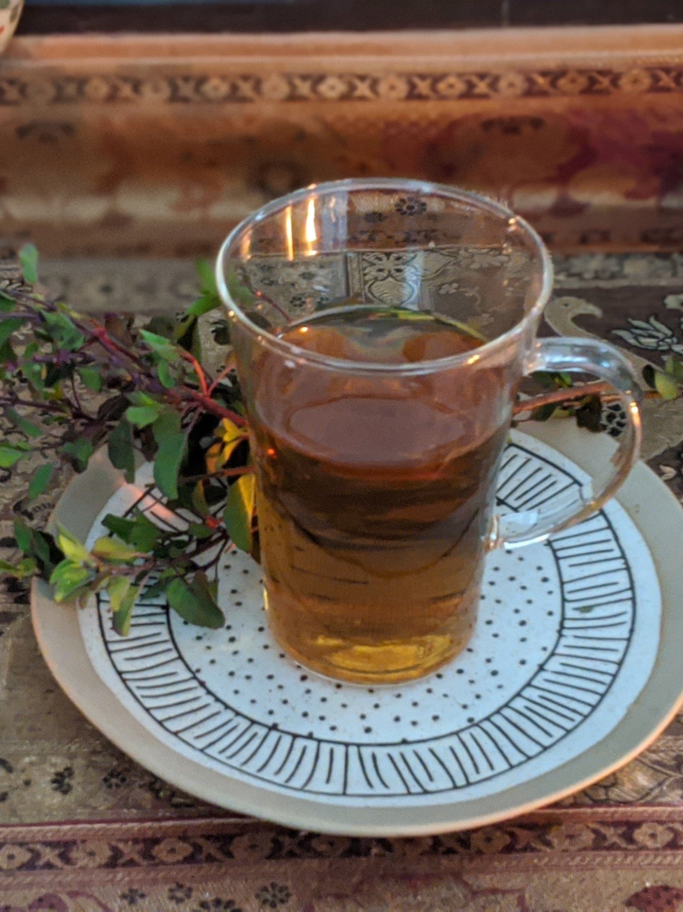 Dried Tulsi Tea Leaves | Organically-Grown - Mudbrick Herb Cottage