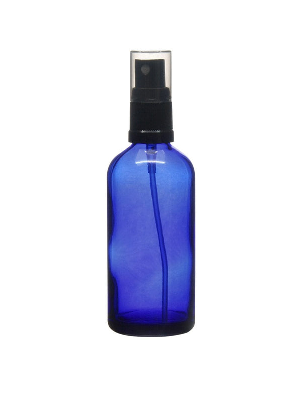 100ml Blue Glass Bottle (Fine mist spray) – Mudbrick Herb Cottage